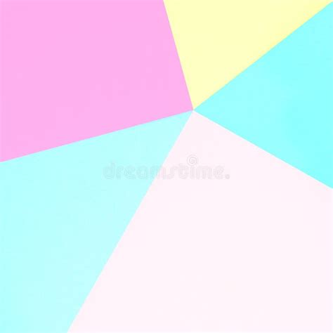 Abstract Pastel Coloured Paper Texture Background Minimal Geometric Shapes And Lines In Pastel