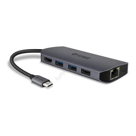 Adaptor Multiport 8 în 1 Usb Tip C Yenkee Luminam