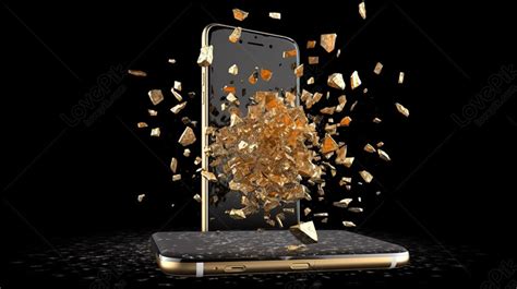 독특한 3d 렌더링으로 온라인 광고 강화 폭발하는 동전과 스마트폰 배경 온라인 거래 배경 돈 거래 배경 동전 3d 배경 이미지 Hd 온라인 거래 돈 거래 동전