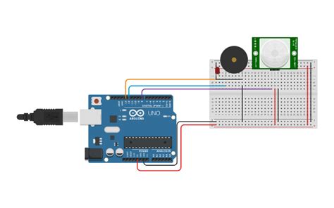 Circuit Design S3security System Using Arduino Tinkercad