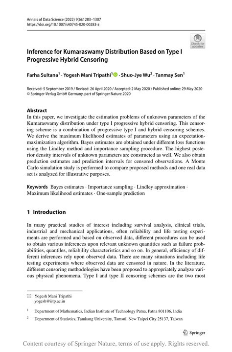 Inference For Kumaraswamy Distribution Based On Type I Progressive Hybrid Censoring Request Pdf