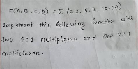 Solved Fabcd∑02581014 Implement This Following