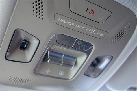 Modern Vehicle Overhead Control Panel Featuring Advanced Safety And