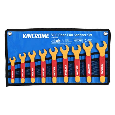 Vde Spanner Set Open End 9 Piece Metric Kincrome Tools Kincrome