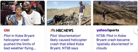 Kobe Bryant Helicopter Crash Blamed On Disorientation Of The Pilot By