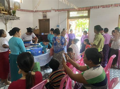 ဗိုလ်တထောင်မြို့နယ်တွင် အသက် ၅ နှစ်အောက် ကလေးများအား Je ကာကွယ်ဆေးထိုးနှံခြင်း၊ ဝမ်းပျက်ဝမ်းလ