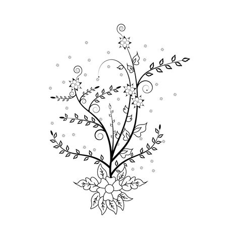 Design Flowers Illustration Manual Compositiondesign For Cover