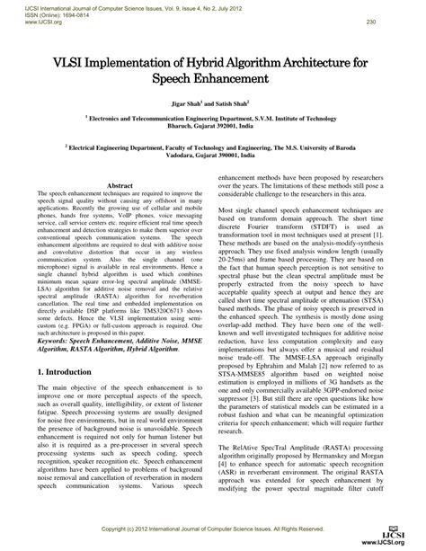 Pdf Vlsi Implementation Of Hybrid Algorithm Architecture For Vlsi