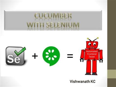 Cucumber With Selenium Pptx Programming Languages Computing