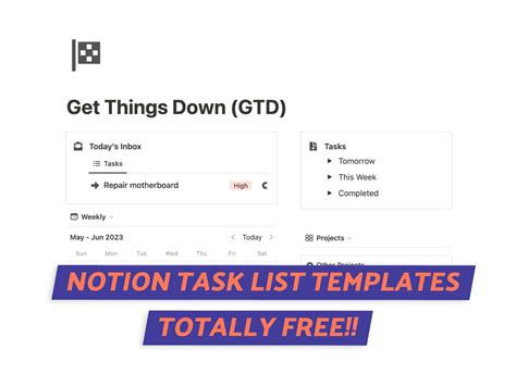 6 Free Notion Task List Template To Turn Chaos Into Calm Focused Bee