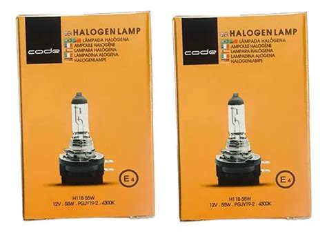 Kit 2 Lâmpadas Halógena H11b 12v 55w Code 6311 Mercadolivre