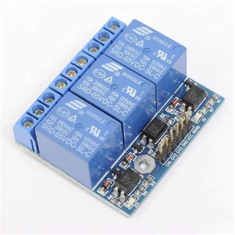 módulo relé 3 canais 5v placa para arduino pic raspberry parcelamento sem juros
