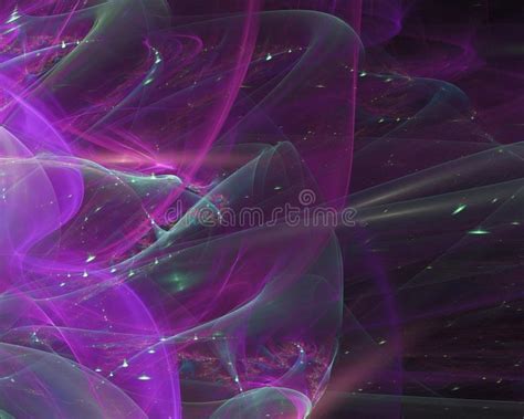 Abstract Digital Fractal Magic Light Imagination Card Curve Ornament Fantasy Design Imagination