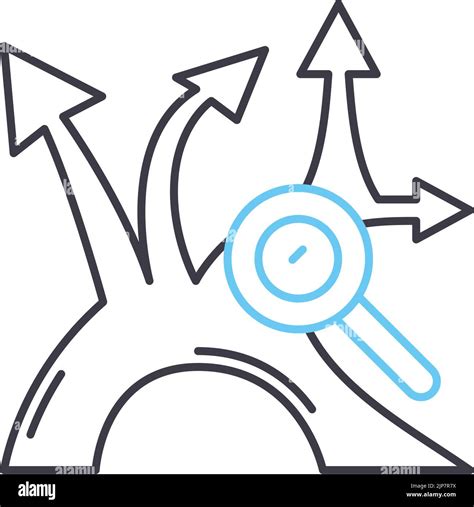 Decision Making Line Icon Outline Symbol Vector Illustration Concept Sign Stock Vector Image