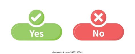 Yes No Option Tick Cross Mark Stock Vector Royalty Free 2470150061 Shutterstock