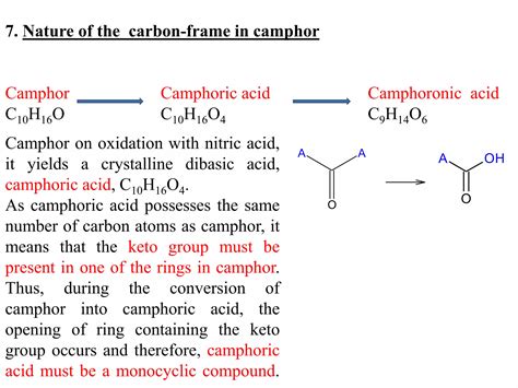 Camphor Structural Elucidation Ppt
