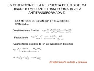 La Transformada Z Variable Compleja Y Transformada De Fourier Ppt