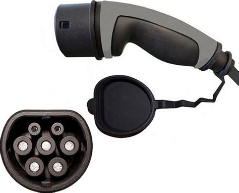 Ratio Premium Laadkabel Type Naar Type A Fase Meter Gekruld Zwart Bol Com