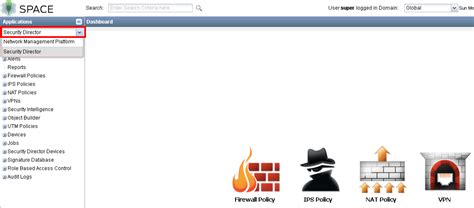 Installation Of Junos Space Security Director And Managing Juniper Firewall 51 Security