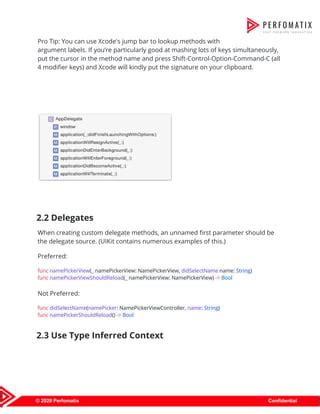 Perfomatix IOS Swift Coding Standards PDF