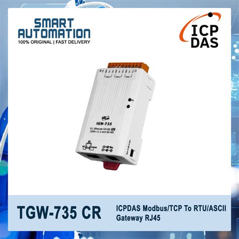 Jual ICPDAS Modbus TCP To RTU ASCII Gateway TGW 735 CR Shopee Indonesia