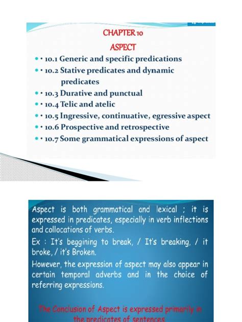 Chapter 10 Aspect Semantic New Pdf