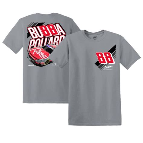 Mens Jr Motorsports Official Team Apparel Gray Bubba Pollard Rheem Car