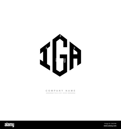 Iga Letter Logo Design With Polygon Shape Iga Polygon And Cube Shape