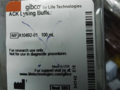 Good Ack Lysis Buffer To Lyse Red Blood Cells Gibco