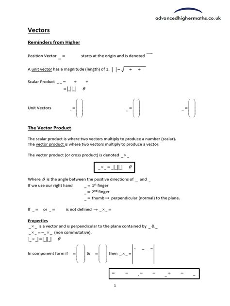 Vectors 2 Pdf