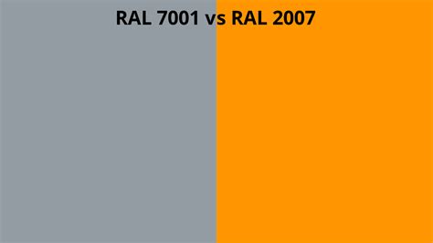 Ral 7001 Vs 2007 Ral Colour Chart Uk