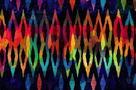 Premium Ai Image Vibrant Multicolored Abstract Pattern On A Dark