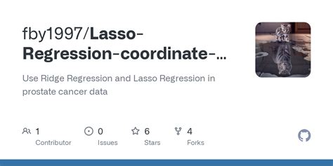 Github Fby1997lasso Regression Coordinate Gradient Descent Proximal Gradient And Admm Ridge