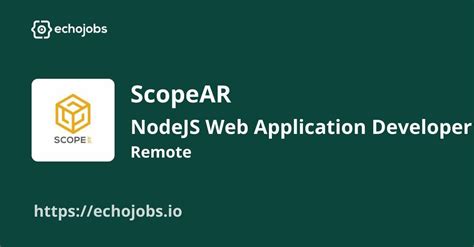 Scopear Is Hiring Nodejs Web Application Developer Remote Remote