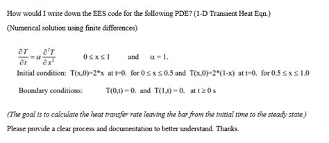 How Would I Write Down The Ees Code For The Following
