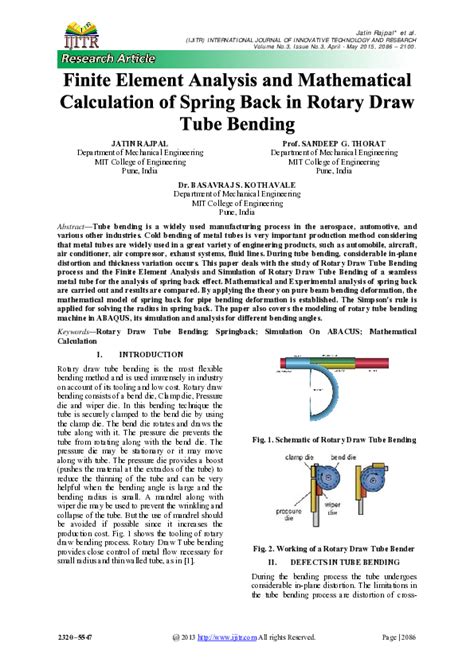 Pdf Finite Element Analysis And Mathematical Calculation Of Spring