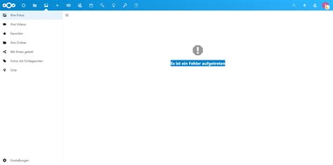 An Error Has Occurred During Loading Of Photos App Issue Nextcloud Photos GitHub