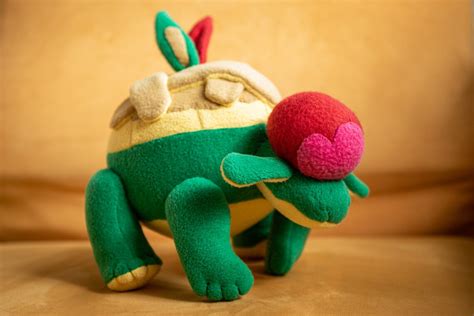 Appletun Pokemon Plush Handmade Shiny Appletun Plush Soft Etsy