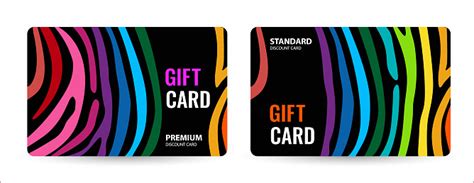 무지개 선 밝은 카드입니다 검은 배경에 창조적 인 기프트 카드 가격에 대한 스톡 벡터 아트 및 기타 이미지 가격 개성 개념