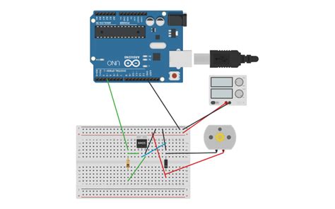 Circuit Design Dc Motor Tinkercad