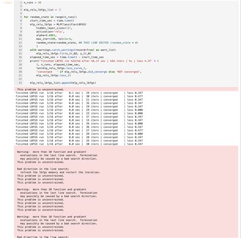 Solved N Text Runs 16 Mlprelulbfgslist