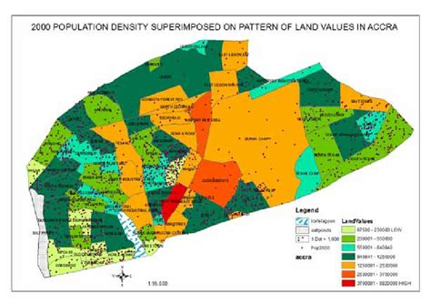 A Spatial Mapping Of Land Prices In Accra Download Scientific Diagram