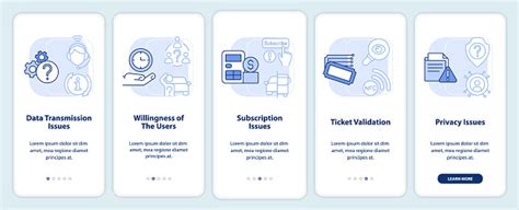 Maas Issues Light Blue Onboarding Mobile App Screen Stock Illustration Download Image Now Istock
