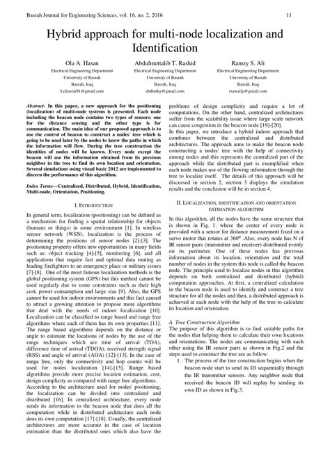 Pdf Hybrid Approach For Multi Node Localization And Identification