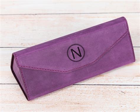 Handmade Leather Foldable Glasses Case Personalized Slim Sunglasses Case Etsy