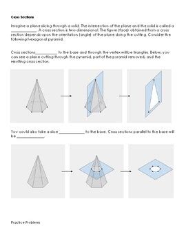 Guided Notes Bundle Cross Sections Volume And Applications TPT