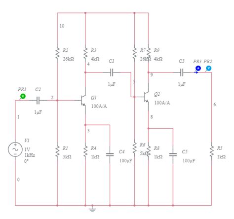 Rc Coupled Amplifier Circuit Diagram