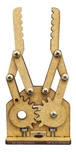 10x Garra Robótica Em Mdf Para Servo 9g Arduino Frete Grátis