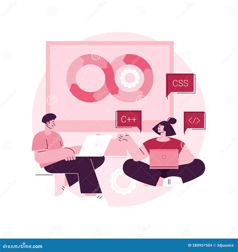 DevOps Team Abstract Concept Vector Illustration Stock Vector Illustration Of Design