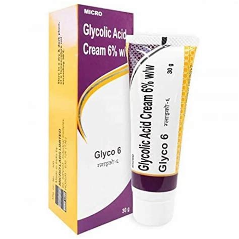 Glyco 6 Glycolic Acid Cream 6 W W Packaging Size 30 Gm At Rs 210